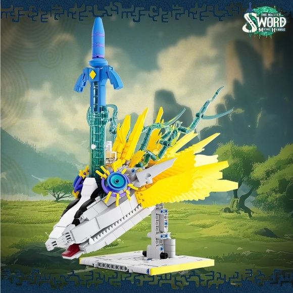 Toys | Nib King Brick Totk Master Sword Building Set Legendary Sword ...